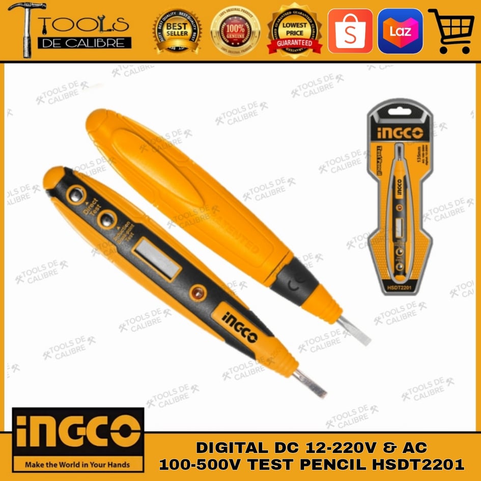 INGCO Digital DC and AC Test Pencil HSDT2201 | Shopee Philippines