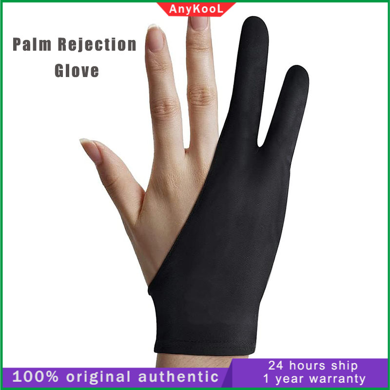 Palm Rejection Glove Two-Finger Glove for Graphics Drawing Tablet Light ...