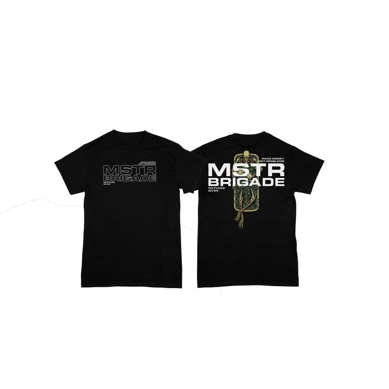 MSTR CO. X BRIGADE COLLAB - MAKE MONEY Men T-Shirt (Black) | Shopee ...