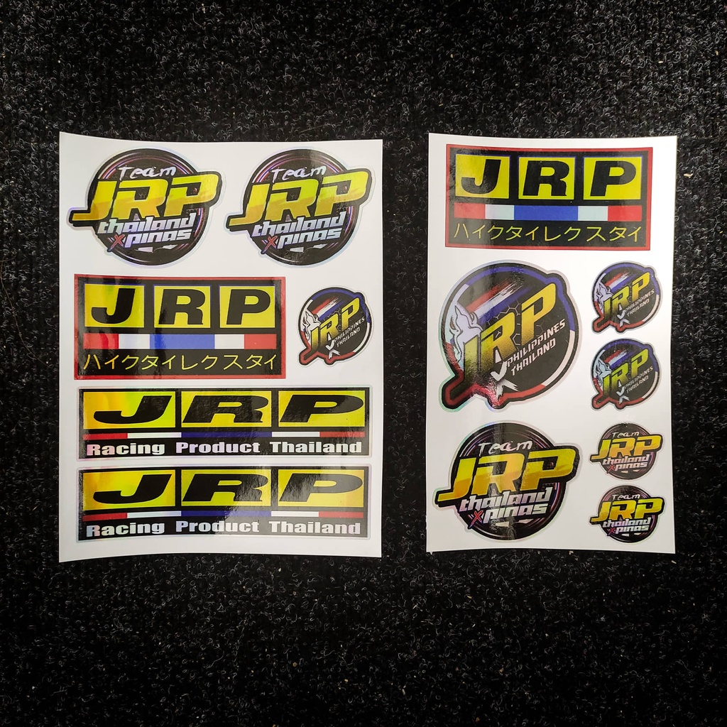 JRP Motorcycle Hologram Sticker Pack Outdoor Laminated Decals Thailand ...