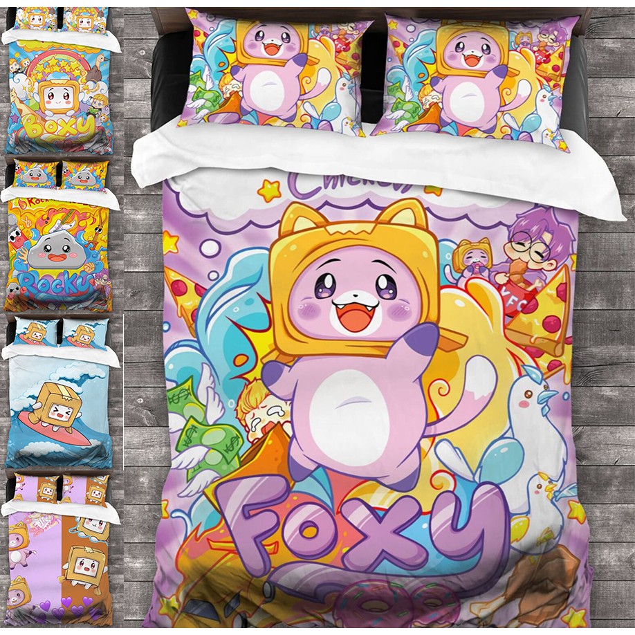 【IN STOCK】 3 IN 1 Lankybox Lanky Box 3-Piece Bedding Set Single Queen ...