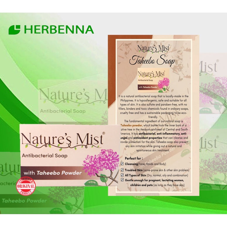 Nature's Mist Antibacterial Soap with Taheebo | Shopee Philippines