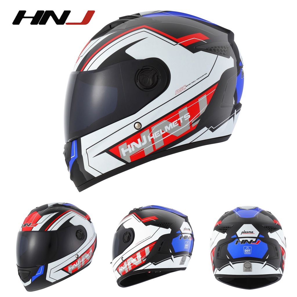 HNJ 855# Men's Full Face helmet for motorcycle Single Visor Women with ...