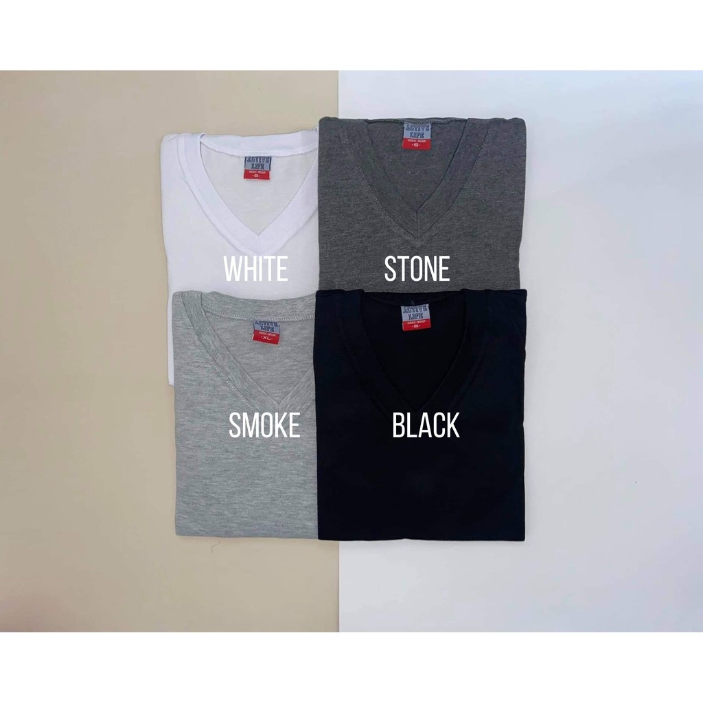 Active Life V-Neck Premium Cotton T-shirt Unisex Tees for Men and Women ...