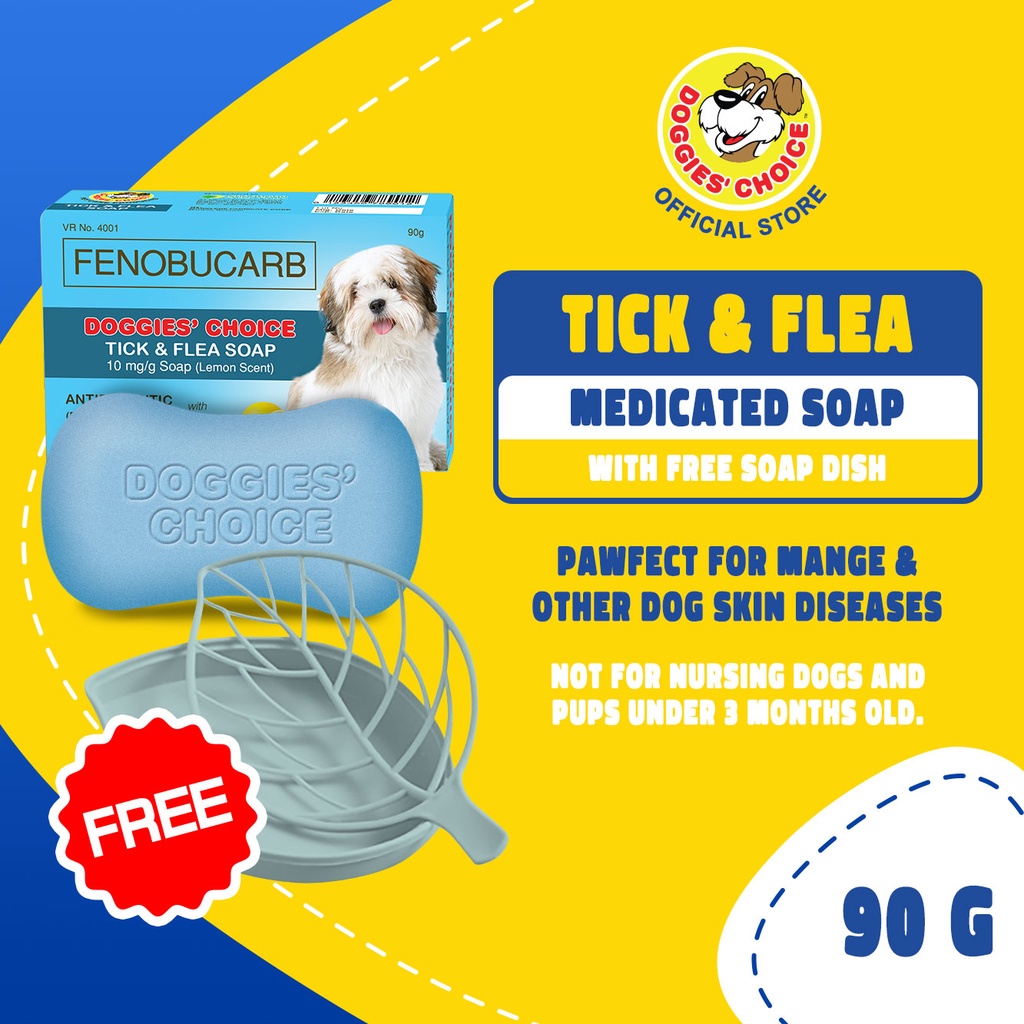 Doggies' Choice Tick & Flea Medicated Soap - 90g | Shopee Philippines