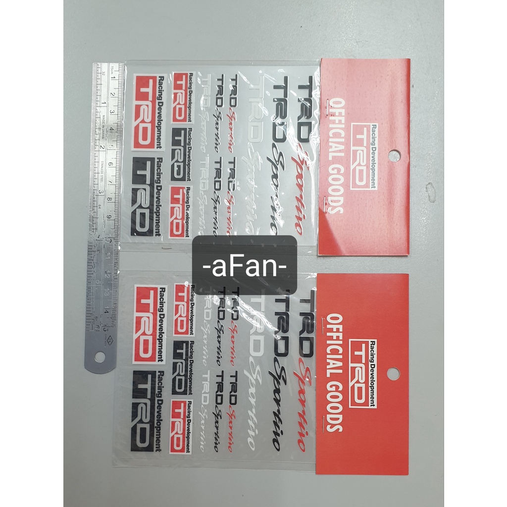 TRD sportivo Mini Sticker Set JAPAN | Shopee Philippines