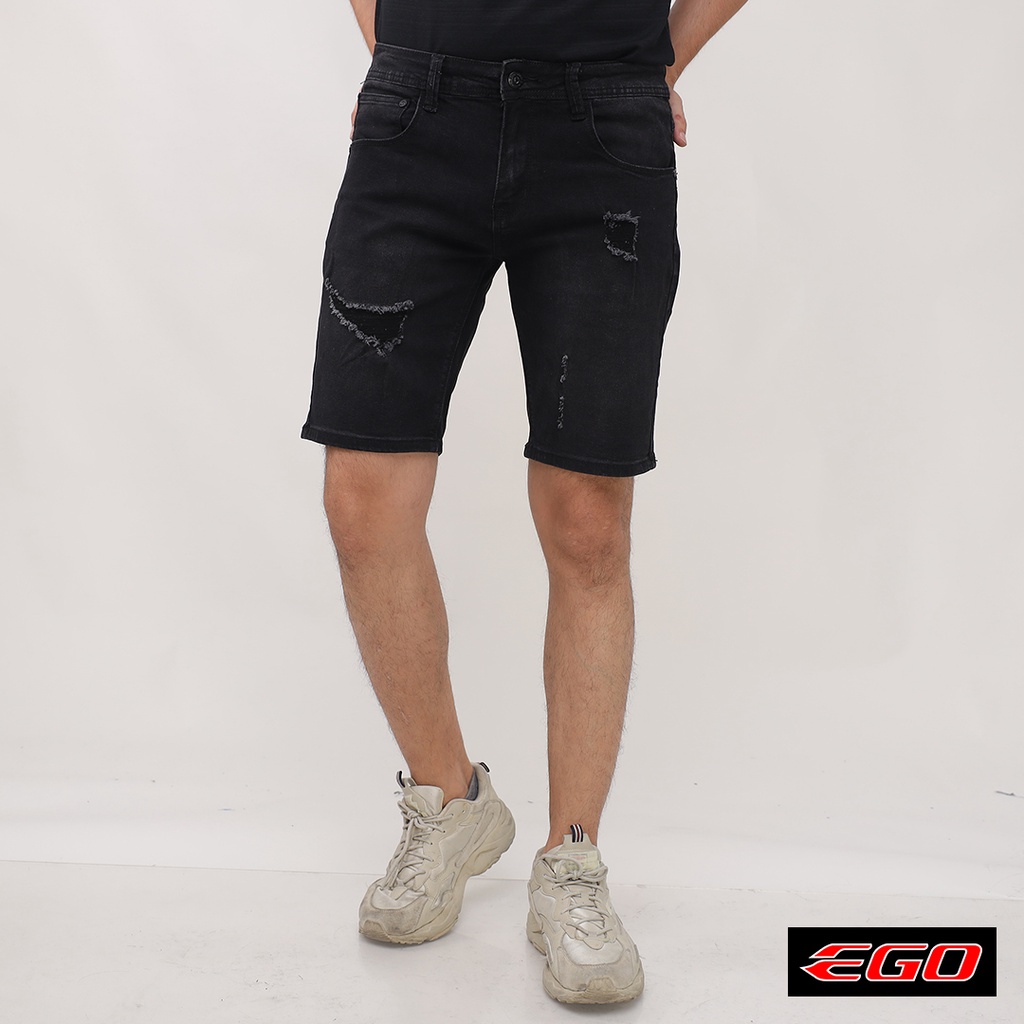 Ego Denim Shorts Regular Tapered ESB12-0093 (Black) | Shopee Philippines