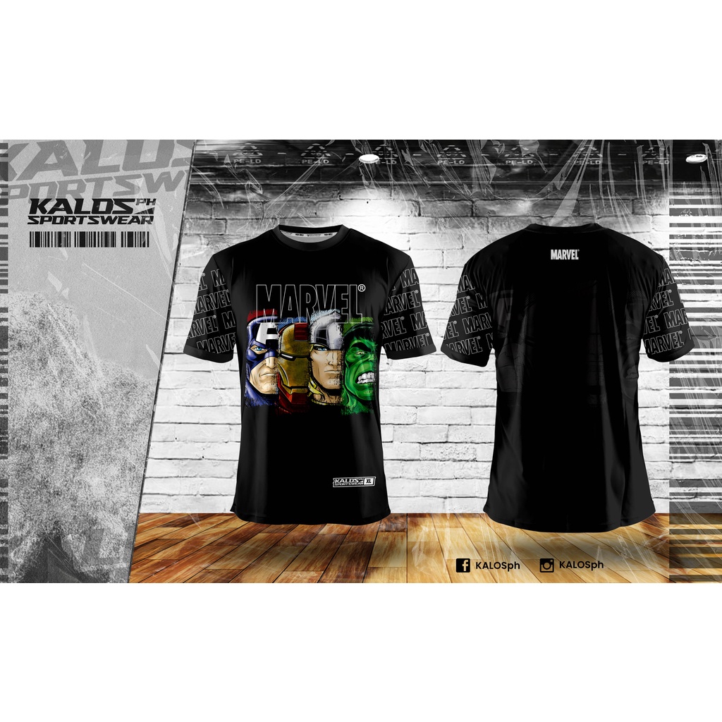 AVENGERS BIG 4 BLACK TSHIRT CONCEPT | Shopee Philippines