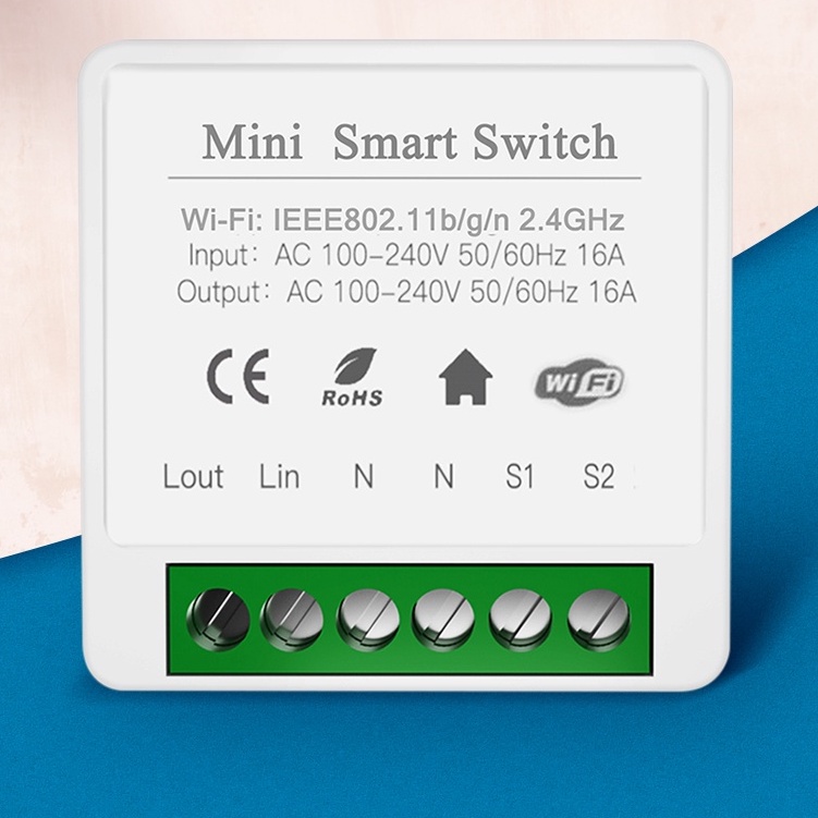 Tuya 16A MINI Wifi Switch DIY 2-way Control Timer Switches Relay ...