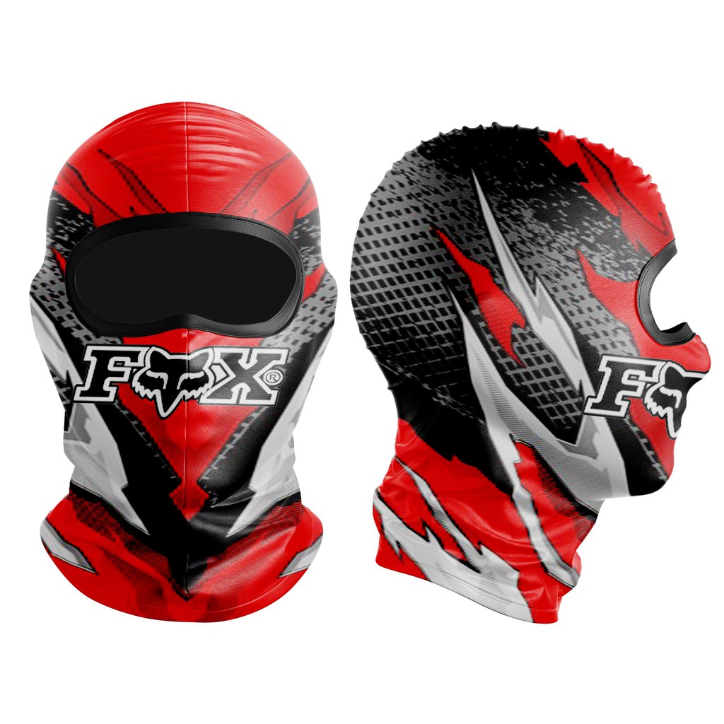 FULL MASK FOX B01 RACING BALACLAVA MOTOR RIDING full sublimation motor ...