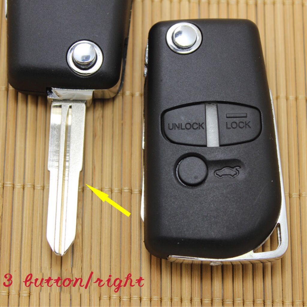 Mitsubishi modified flip 2/3 button key casing to replace Triton Lancer ...