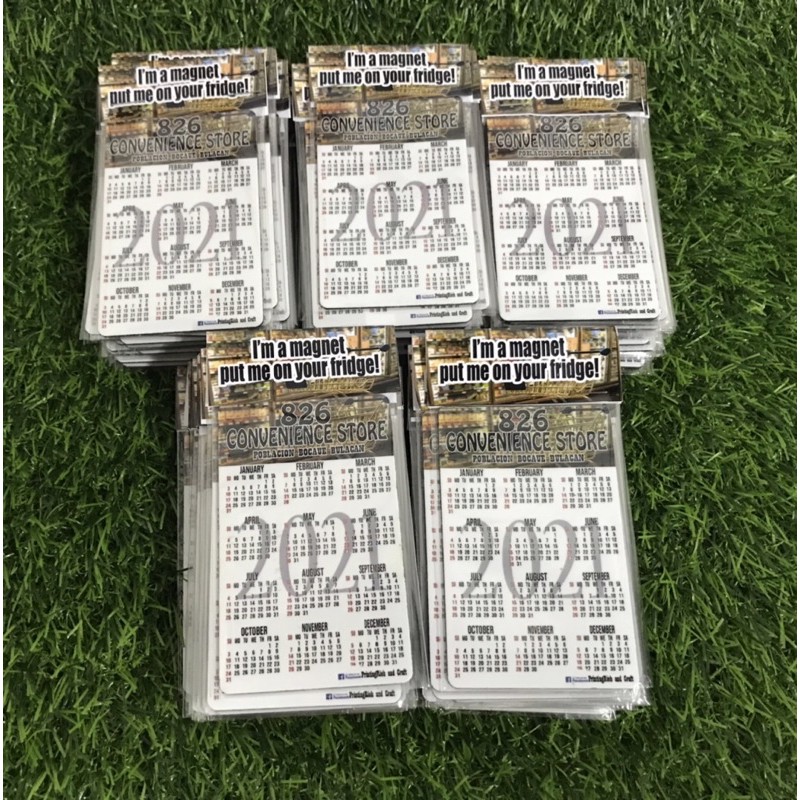 atm size calendar ref magnet | Shopee Philippines