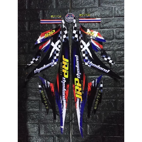 RAIDER J115 FI STOCK SIZE DECAL ( JRP THAILAND ) | Shopee Philippines