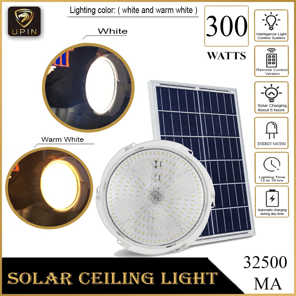 ( XD-300W )NEW UPIN SOLAR CEILING LIGHT 300W | Shopee Philippines