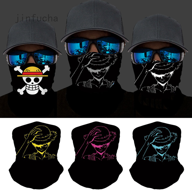 Anime One Piece Luffy multifunctional men and women face mask ...