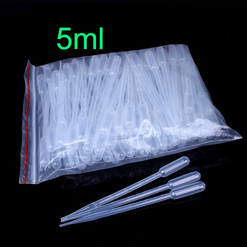 50~1000pcs , 5ml Disposable Plastic Pipette Graduated Transparent ...