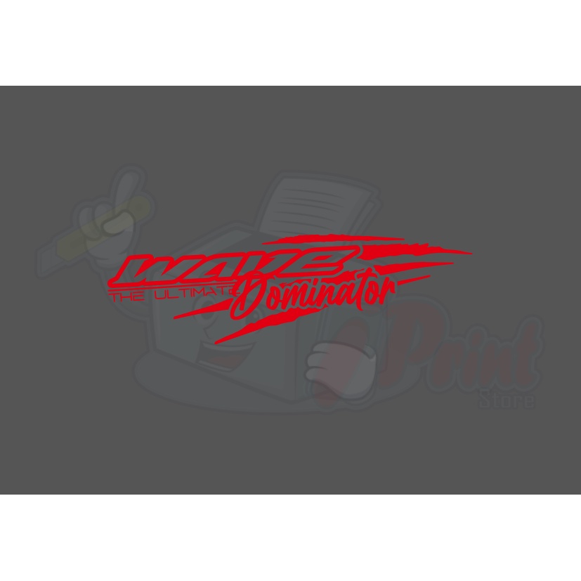 Honda Wave Sticker - Wave Decals, Cut Out Sticker, Waterproof Sticker ...