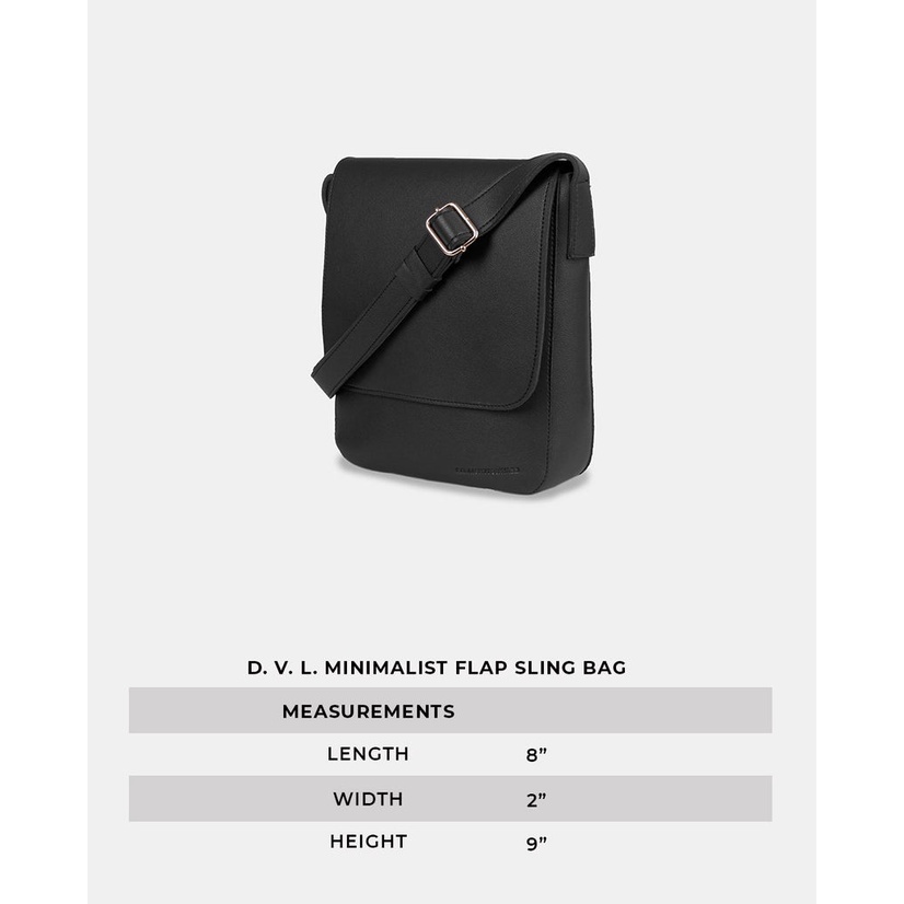 Straightforward DVL Minimalist Flap Sling Bag | Shopee Philippines
