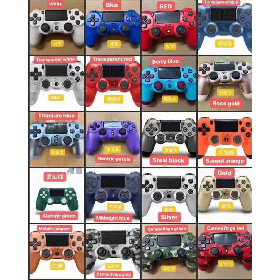 PS4 DualShock Controller PS 4 Controller Wireless Controller Support PC ...