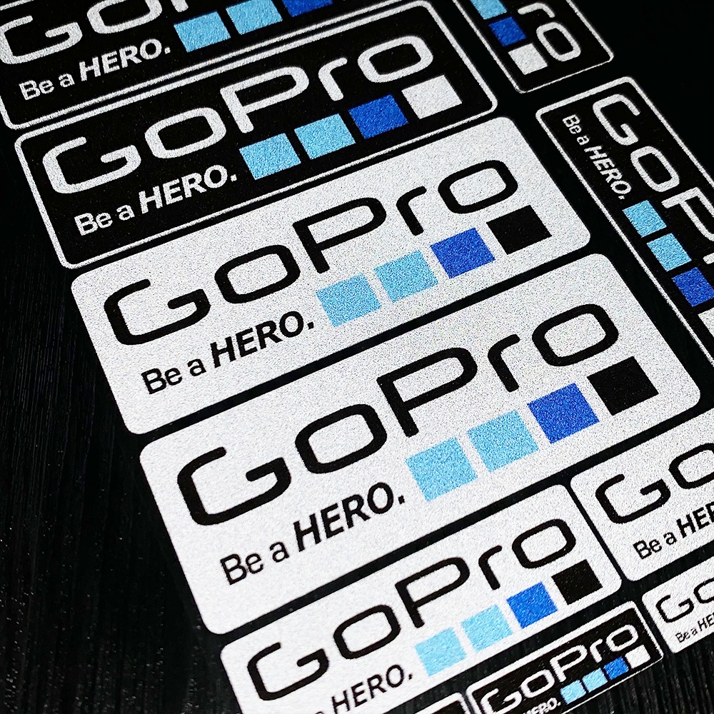 Gopro Logo Reflective Sticker Extreme Sports Motorcycle Trunk Body ...