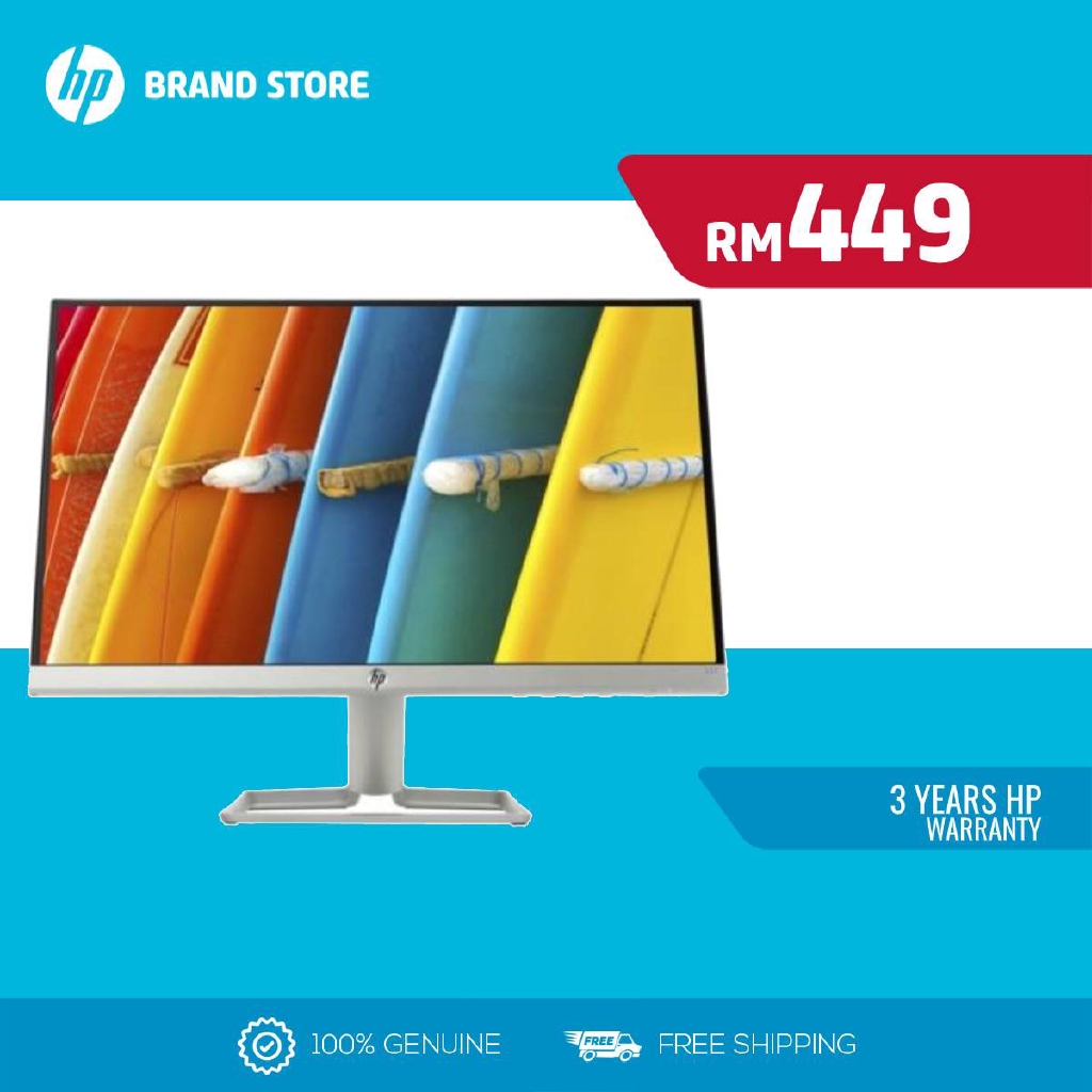 HP Led Flat 21.5" 22F 3AJ92AA Monitor (IPS-FHD-5MS-VGA-HDMI) | Shopee ...