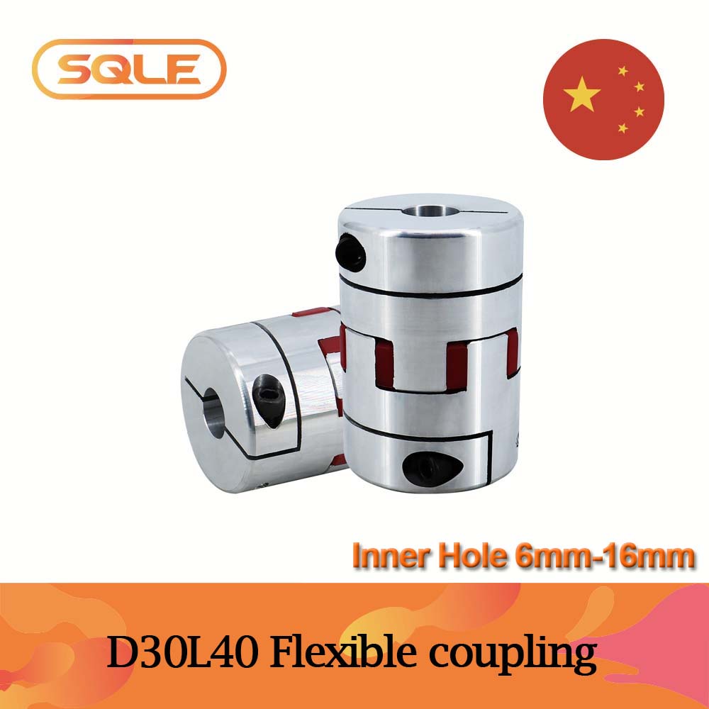 CNC motor coupler Outer diameter D30 length L40 inner hole 6mm-16mm ...