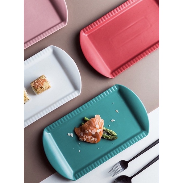 MARLEY Ceramic Rectangular Serving Plate | Shopee Philippines