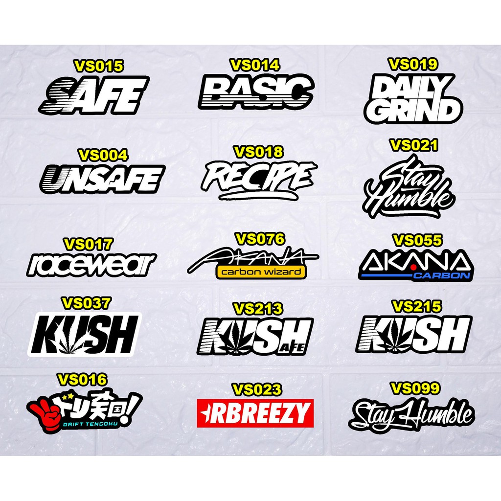 THAI STICKERS (VINYL GLOSSY PRINTED)【003】( THAI INSPIRED / LAMINATED ...