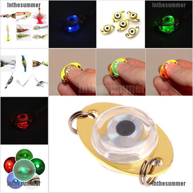 Inthesummerლ Led Mini Flash Fish Lure Light Lamp Deep Drop Underwater ...