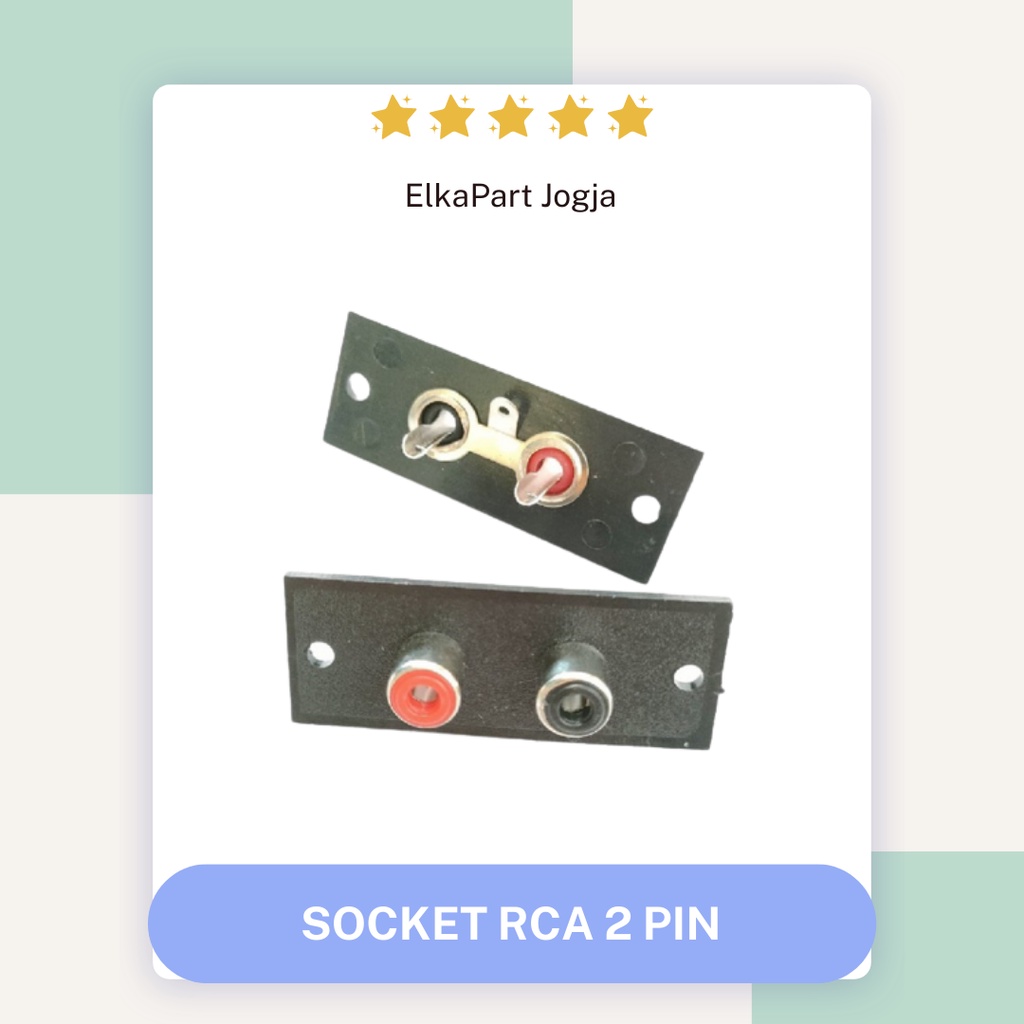 2P RCA SOCKET 2 Pin Terminal Female Jack SOCKET Linked Ground 2 Legs ...