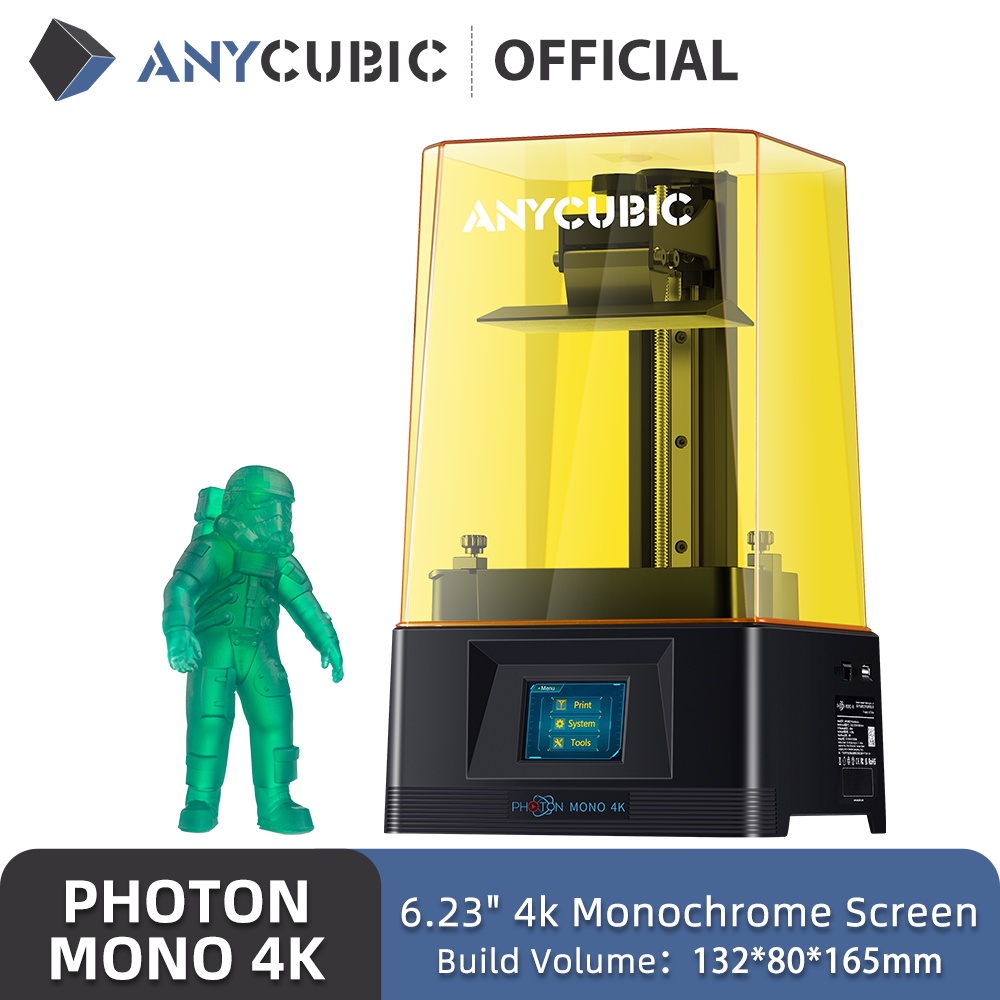 ANYCUBIC Photon Mono 4K 3D Printer with 6.23" Monochrome Screen LCD SLA ...
