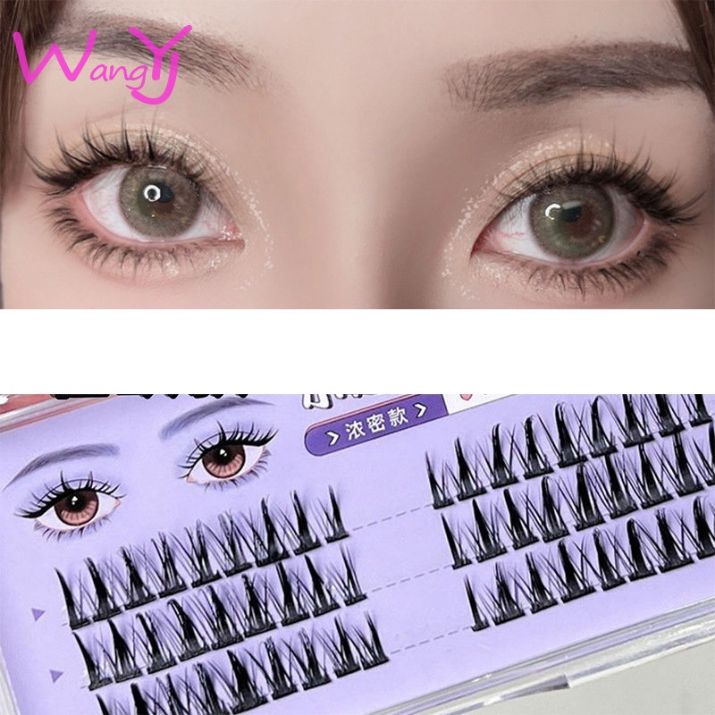 BQI False Eyelash Thick Natural Simulation of Single Cluster Segmented ...