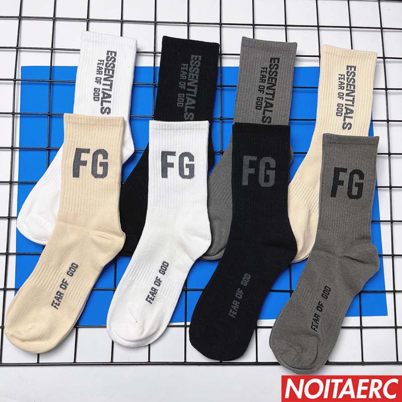 Essentials fear of god mens sock iconic sock fog high quality ...