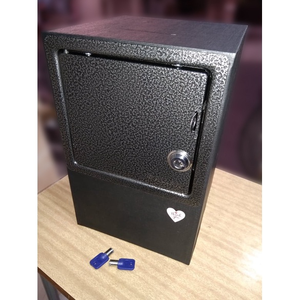Mini Vault Alkansya BLACK with 1 KEY or 2 KEYS(Extra Key) DIRECT ...