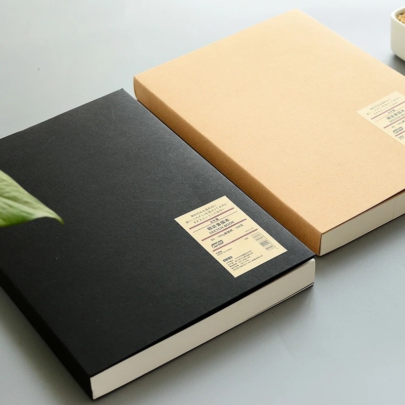 Sketch Book or Notebook Muji Style notebook Super Thick 100 GSM paper ...