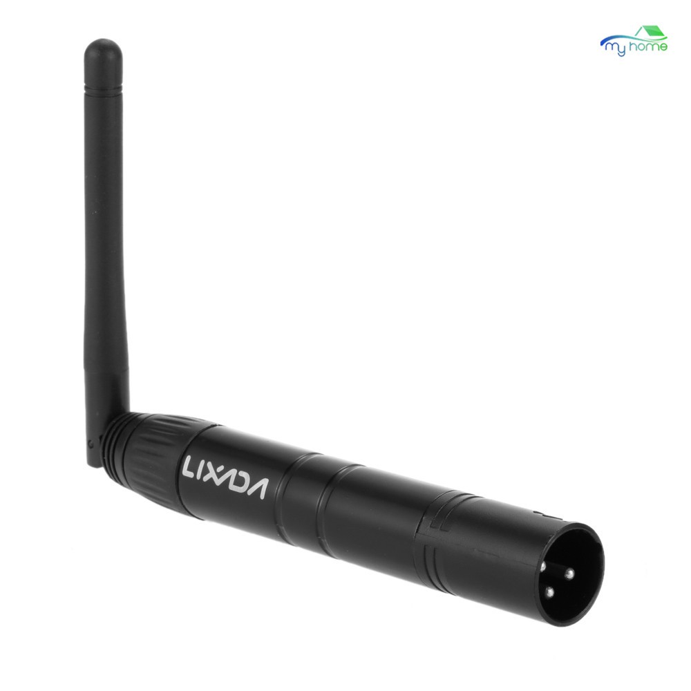 [myhome]Lixada 2.4G ISM DMX512 Wireless Male XLR Transmitter Receiver ...