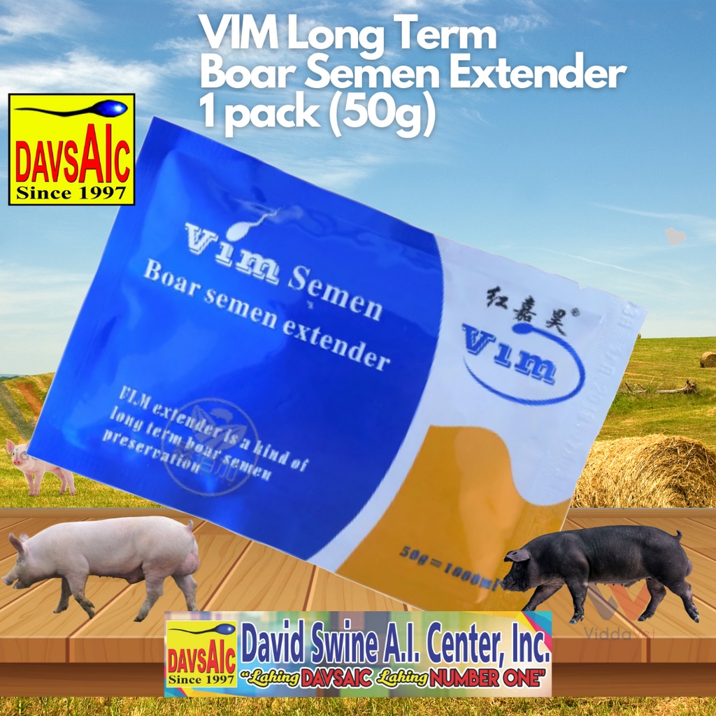 VIM 7-9 days Boar Semen Extender Powder 50g Long term extender pig ...