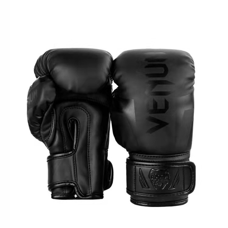 VENOM 10oz 12oz Leather Boxing Gloves Special Training Boxing Muay Thai ...