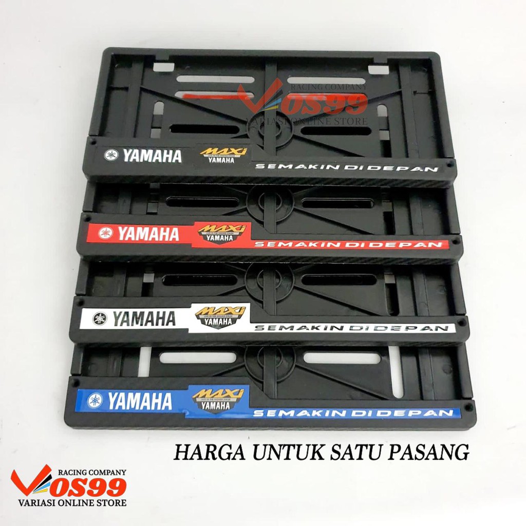 2 PCS YAMAHA WRITING CARBON NUMBER PLATE FRAME SEMAKIN INSIDEPAN CAN BE ...
