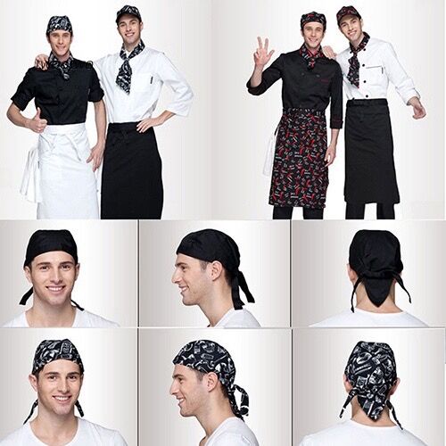 Chef Hat Restaurant Kitchen Hat Professional Catering Apron Matching ...