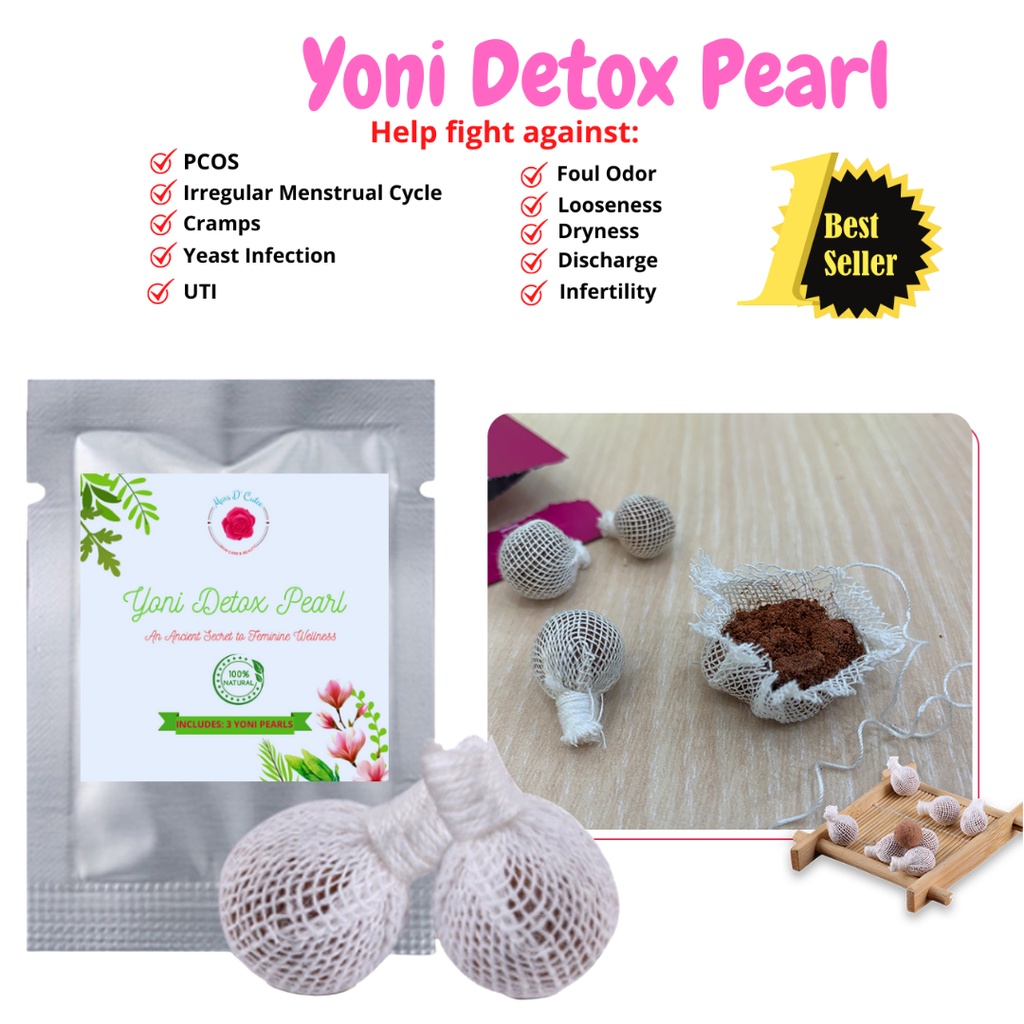 Natural & Organic Vaginal Detox Pearls and Femine Wash Womb Wellness ...