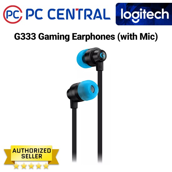 Logitech G333 Gaming Earphones With USB-C & 3.5 Mm Aux Connectors Black ...