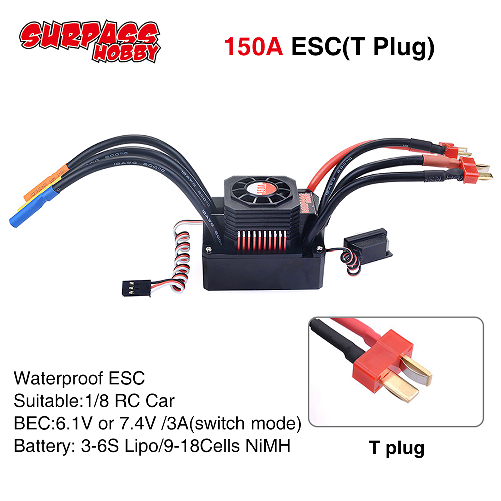 HMGRCTOY SURPASSHOBBY ESC 150A 80A 120A 25A 35A 45A 60A Waterproof ...