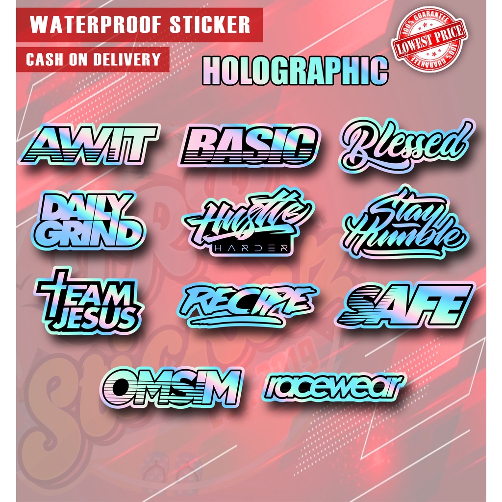 Motorcycle/Car Outdoor Stickers (Set A) | Shopee Philippines