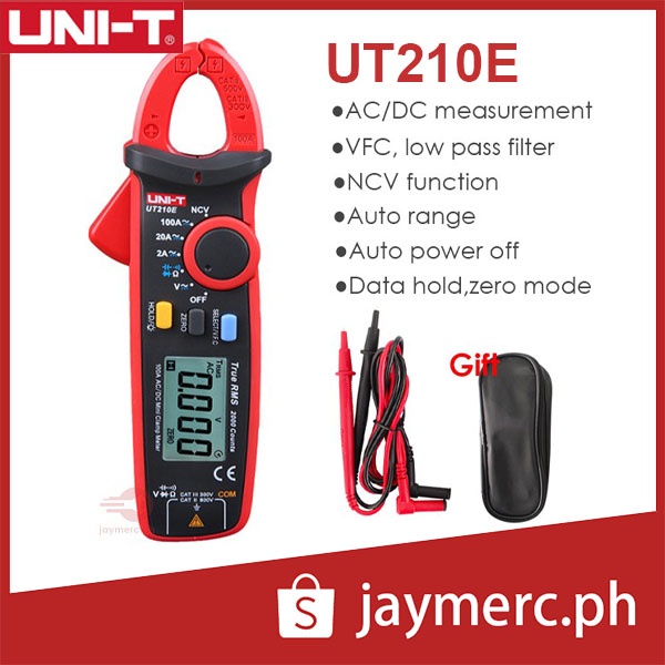 UNI-T UT210E UT210A Digital Clamp Multimeter Zero mode 2000 count True RMS DC/AC Volmeter Amp ...