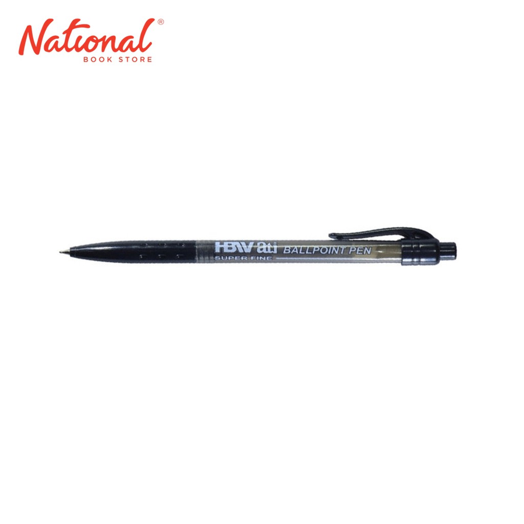 Hbw Ballpoint Pen Ati18 0.5Mm Sti, Black National Book Store | Shopee ...