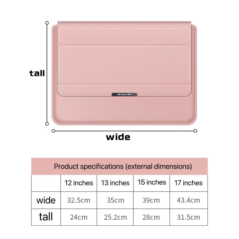 4 in 1 Folding Laptop Leather Case + For Any Laptop Macbook Laptop iPad ...