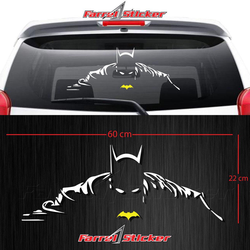 Car STICKER CUTTING STICKER BATMAN Silhouette Car Glass 45/60 cm ...