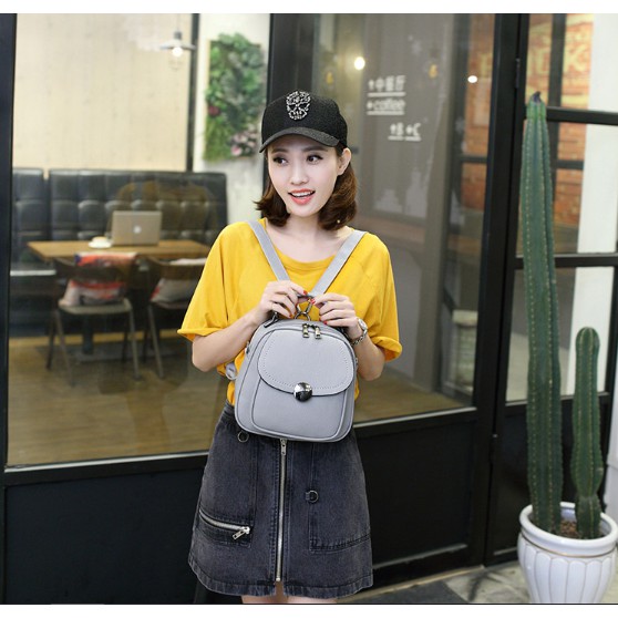 Women's mini backpack with round buckle | Shopee Philippines