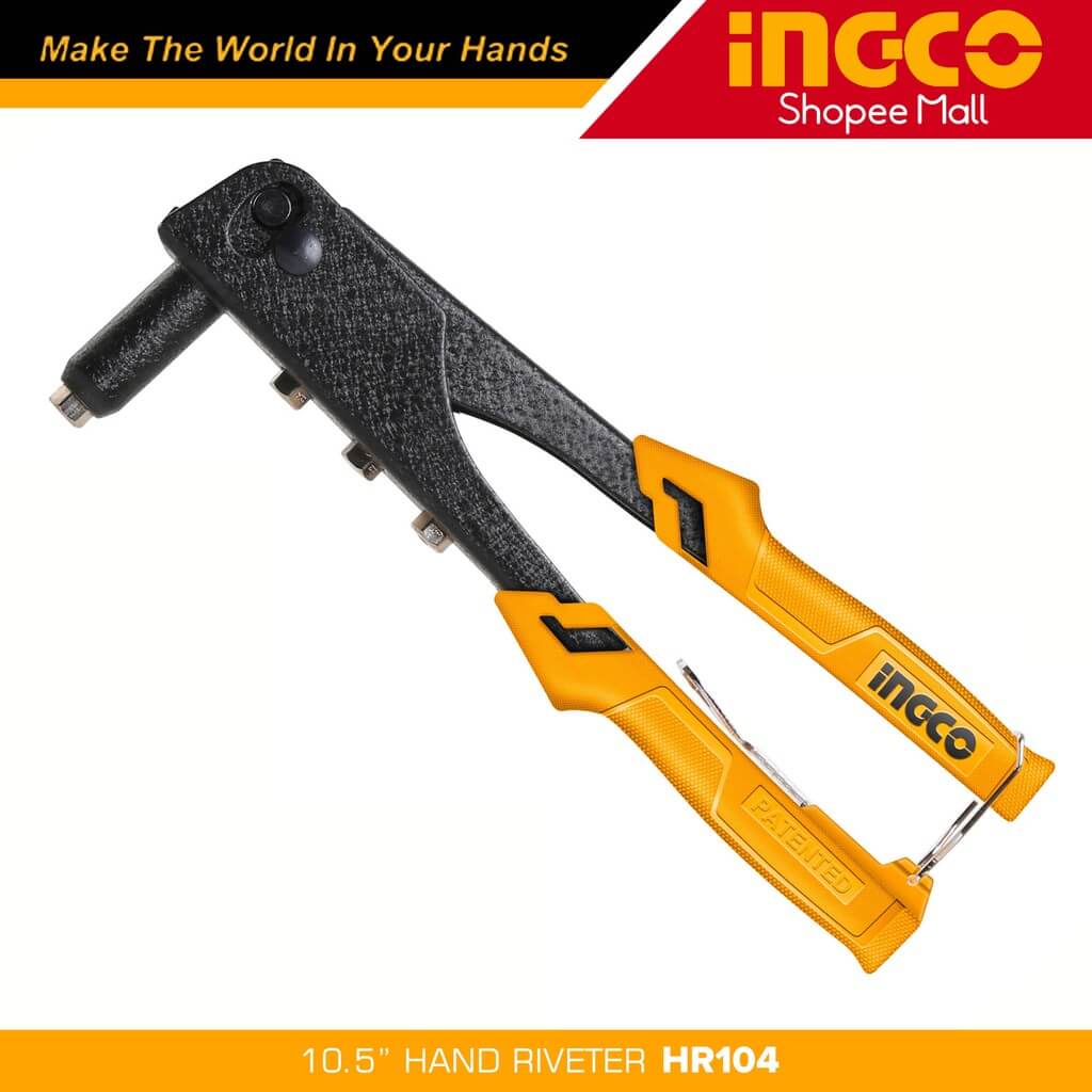 Hand Riveter 10.5" For Installing Blind Rivets Use Ingco HR104 | Shopee ...